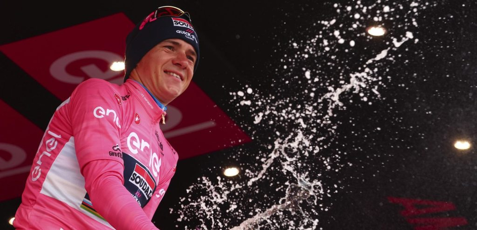 Evenepoel back in Giro pink after second Giro time-trial win